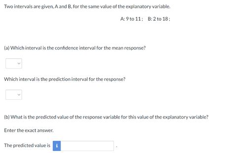 Solved Two Intervals Are Given A And B For The Same Value