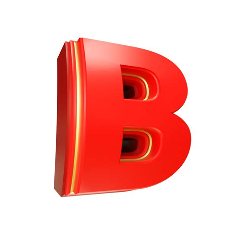 3d Render Red Letter 28703523 Png