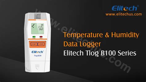 Elitech Tlog B100 Series Temperature Data Logger Youtube