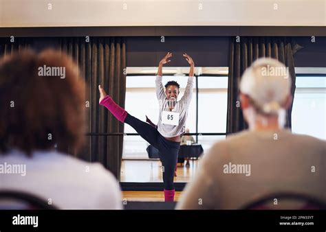 Dancing Straight From The Heart A Female Dancer Performing Before The