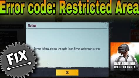 Bgmi Server Is Busy Please Try Again Later Error Code Restrict Area Issue Solution Emulator