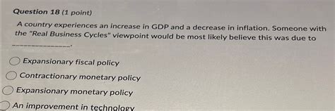solved question 18 1 ﻿point a country experiences an
