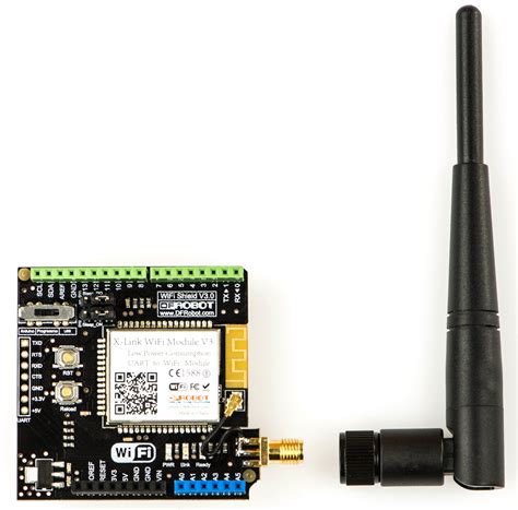 SKU TEL0079 WIFI Shield V3 RPSMA WIFI扩展板 V3 PRSMA接口 DFRobot