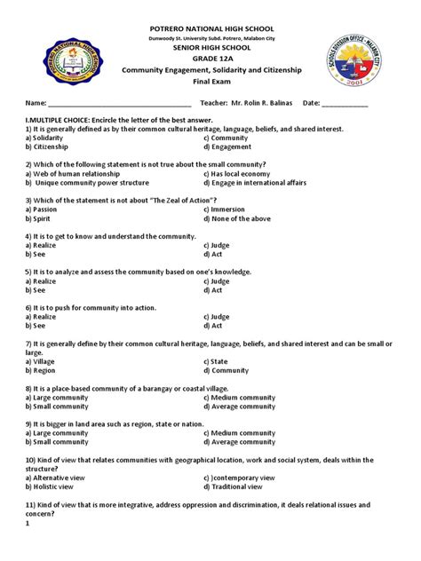Cesc Final Exam Download Free Pdf Power Social And Political