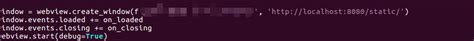 Pywebview Open With Blank Page Issue 1083 R0x0r Pywebview GitHub