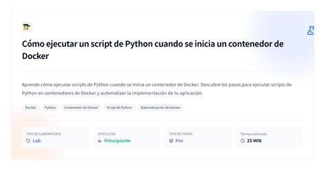 Ejecutar Script Python En Docker Guía Paso A Paso Labex