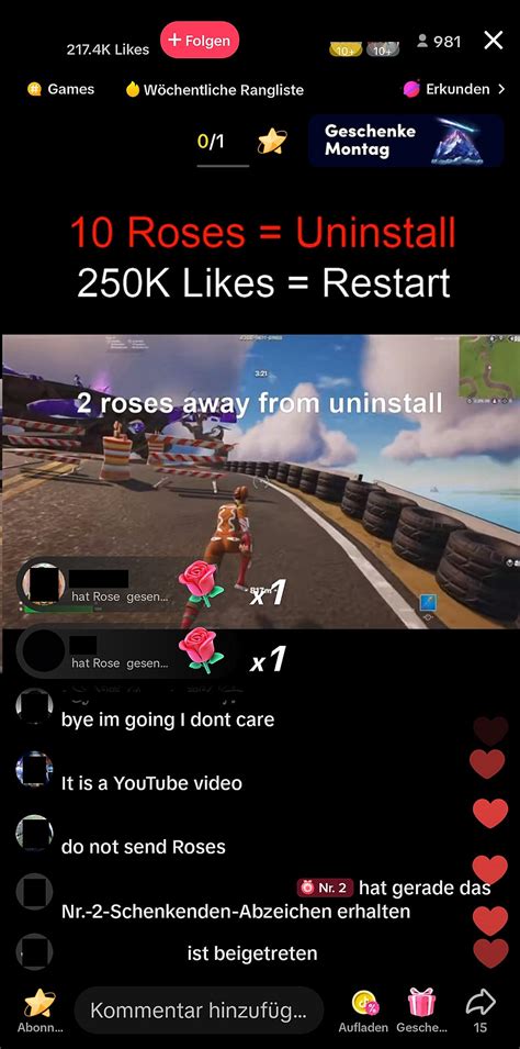 Kostspielige TikTok-Matches und Geldgeschenke