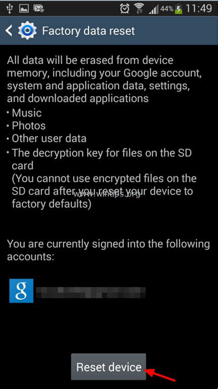 Reset Android To Factory Default Settings How To