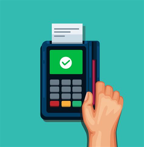 Hand Swipe Card To Payment Device In Cashier Or Store Cashless Symbol