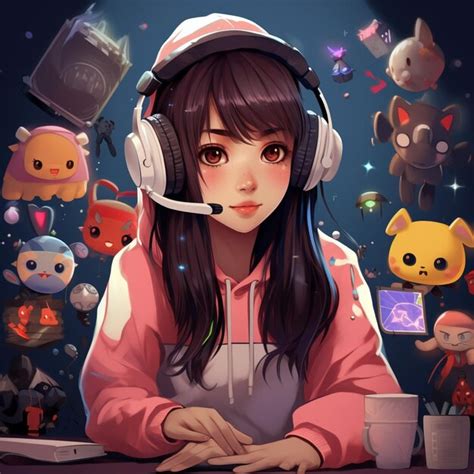 Premium Photo Cute Asian Gamer Girl Background Isolation