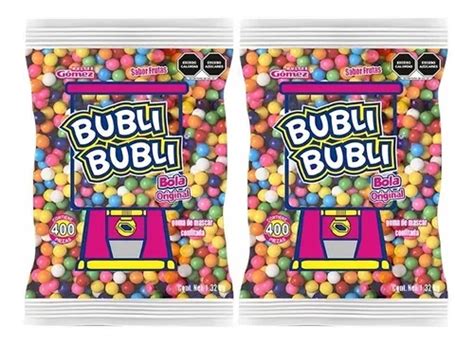 Bubli Bubli Goma Mascar Chicle Bola Para Máquina 19mm 2 Pack Mercadolibre