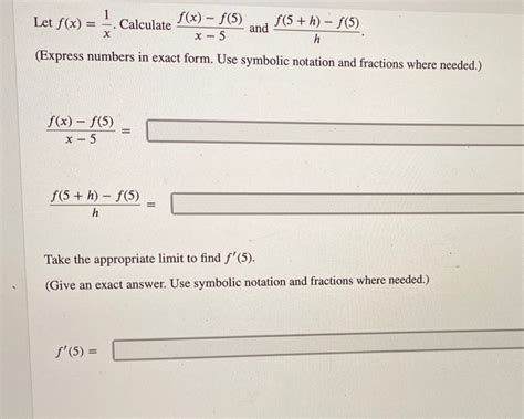 Solved Let F X Calculate And F X F F H Chegg Com