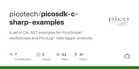 Github Picotechpicosdk C Sharp Examples A Set Of C Net Examples