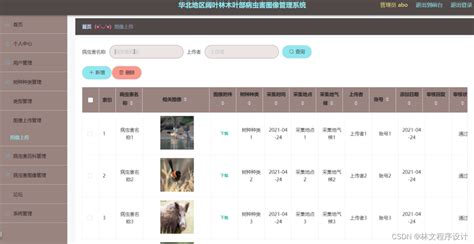 Javaphpnodejspython华北地区阔叶林木叶部病虫害图像管理系统【2024年毕设】 Csdn博客