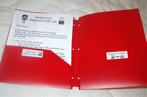 Red Homework Folder