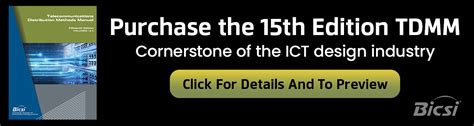 Bicsi Releases 15th Edition Of Tdmm For Cabling Design Bicsi