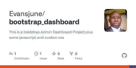 GitHub Evansjune Bootstrap Dashboard This Is A Bootstrap Admin Dashboard Project Plus Some