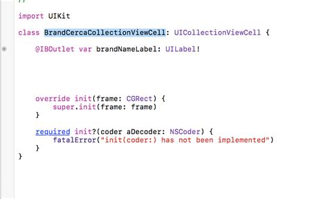 Ios Uicollectionview With Custom Cell Fatal Error Unexpectedly
