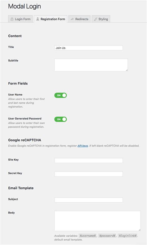 Premium Modal Login Register Wordpress Plugin Inkthemes