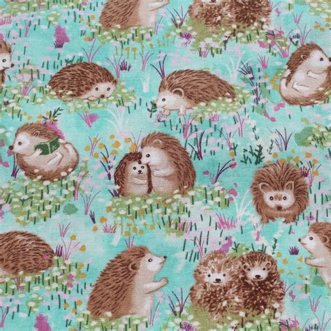 Hedgehog Fabric Etsy