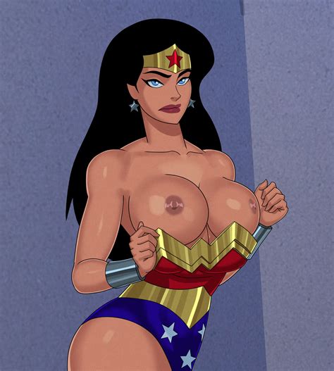 Rule 34 1girls Amazon Big Breasts Black Hair Blue Eyes Breasts Dc Dc Comics Dcau Earrings