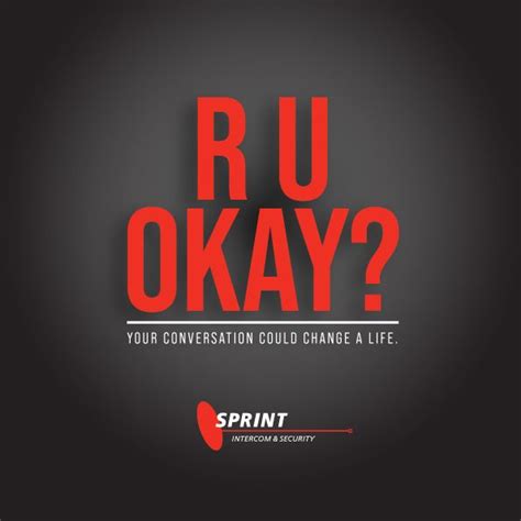 how to start a conversation today r u ok sprint intercom and security