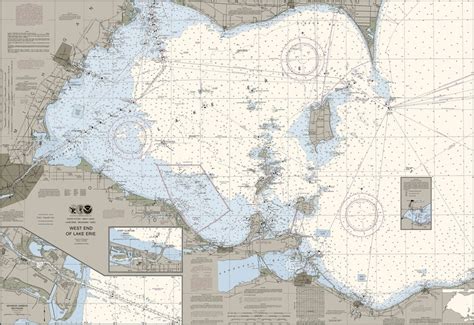 West End Of Lake Erie Nautical Chart The Nautical Chart Company
