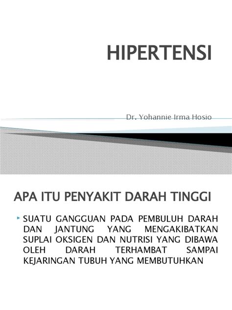 Materi Presentasi Hipertensi Prolanis Pdf