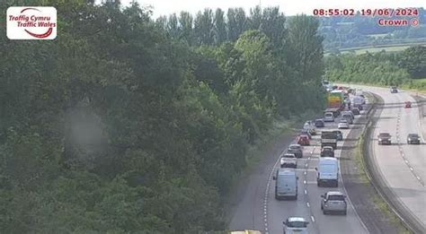 A4232 Crash Causes Miles Of Queues On Major M4 Link Road In And Out Of