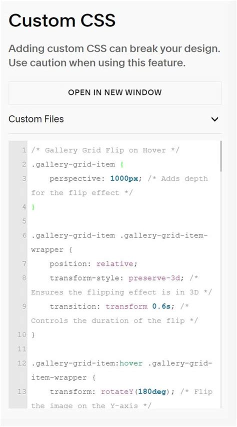 Gallery Grid Flip Effect When Users Hover On Image Summary Block