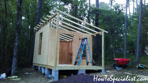 Lean To Shed With Porch Diy Project Howtospecialist How To Build