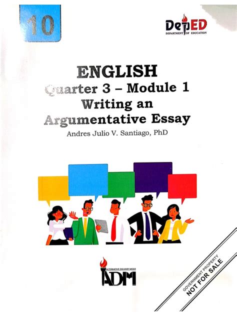 english 10 q 3 module 1 writing an argumentative essay pdf