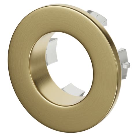 Colore Oval Brushed Brass Basin Overflow Insert Wholesale Domestic