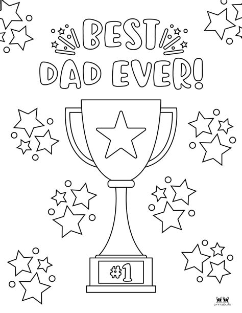 Happy Fathers Day Coloring Sheet Free Printable