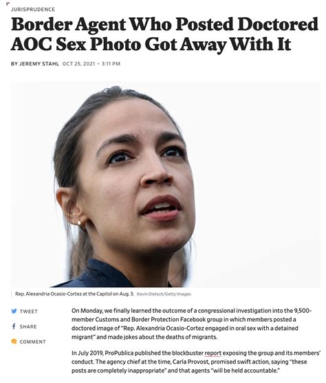Border Agent Who Posted Doctored Aoc Sex Photo Got Away With It Album