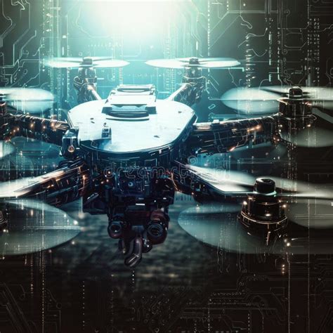 High Tech Drone Of The Future Stock Illustration Illustration Of