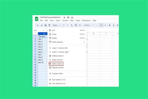 How To Hide Unhide Columns In Google Sheets Quick Steps