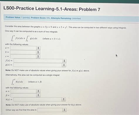 Solved LS00 Practice Learning 5 1 Areas Problem 7Problem Chegg