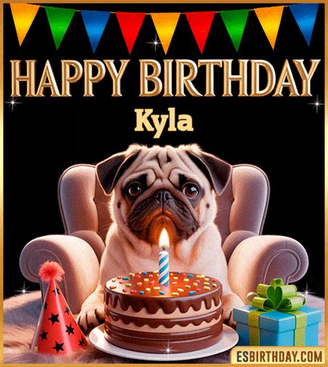 Happy Birthday Kyla  🎂 Animated Images Wishes And Music 【27 S】