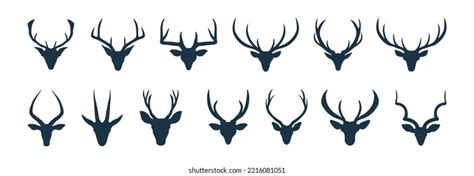 Deer Head Big Horn Illustration Vector Stock Vector Royalty Free