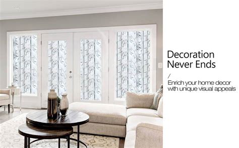 Bamboo 3d Frosted Glass Window Shading Film Tinted Privacy