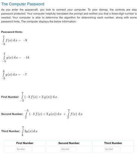 Solved The Computer Password As You Enter The Spacecraft
