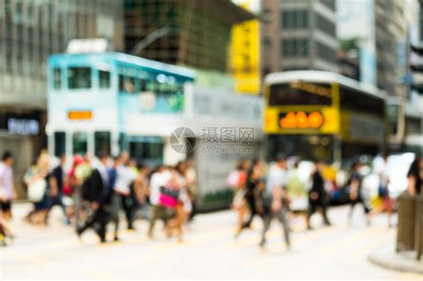 在香港市繁忙的街道上斑马上的人群高清图片下载 正版图片507207587 摄图网