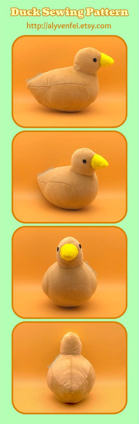 Duck Plushie Sewing Pattern Pdf Svg Angles By Alyvenfei On Deviantart