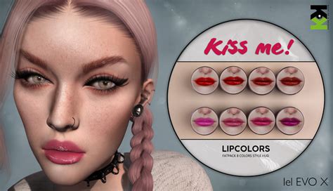 Second Life Marketplace Sick Kiss Me Lipcolor Hud Lel Evox