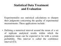 Statistical Data Treatment And Evaluation Quantitative Analysis Lecture Slides Slides