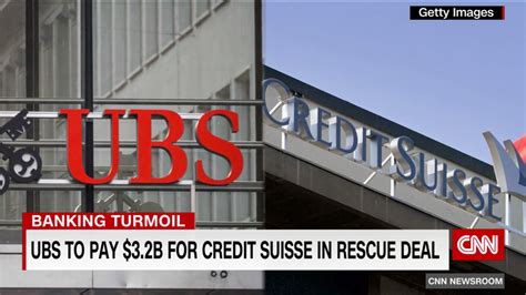 Ubs Agrees To Buy Credit Suisse