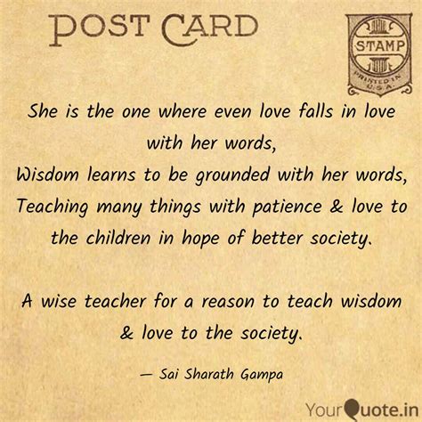 she is the one where even quotes and writings by sai sharath gampa yourquote