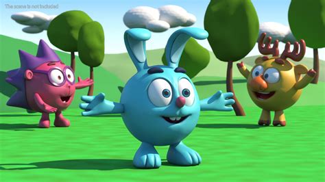 Kikoriki Krash Character T Pose 3d Model 49 3ds Blend C4d Fbx