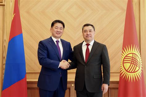 Монгол Улсын Ерөнхийлөгч У Хүрэлсүх Бүгд Найрамдах Киргиз Улсын